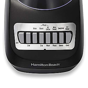 Hamilton Beach 56 Ounce 650W 10 Speed & Pulse Countertop Smoothie Blender, Black