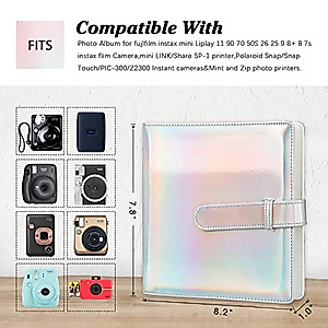 256 Photos Album for Fujifilm Instax Mini Camera, Polaroid 2”x3” ZINK Pictures, 2x3 Photo Album Book for Fujifilm Instax Mini 11 12 9 90 70 40 8 Instant Camera, Polaroid Snap PIC-300 Z2300 Camera
