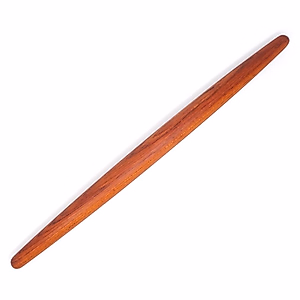 Earlywood French Rolling Pin - Tapered Wooden Rolling Pin for Baking Pizza, Pastry Dough or Pasta - Hard Wood French Roller Baking Pin Made in USA - Jatoba