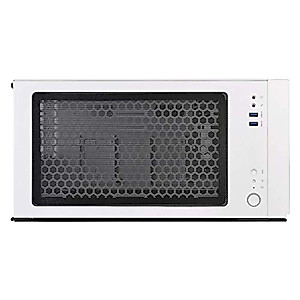 Thermaltake H200 Tempered Glass Snow Edition RGB Light Strip ATX Mid Tower Case with One 120mm Rear Fan Pre-Installed CA-1M3-00M6WN-03