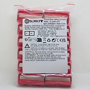 DSLRKIT 4AAA(LR03) to C Size Parallel Battery Adapter Holder (Pack of 12)