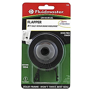 Fluidmaster 500 2-Inch Universal Solid Frame Toilet Flapper, For 3.5 Or More GPF Toilets