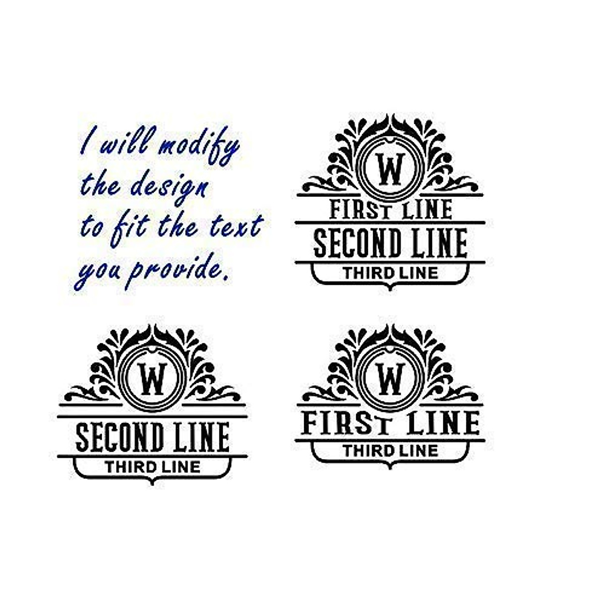 Personalized Pint Beer Glasses 2 x with Etched Vintage Text Logo Design, Set of 2