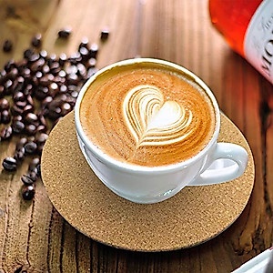 9 PCS 3 Sizes Cork Plant Mat Round Cork Plant Coasters-4/6/8 Inch DIY Cork Pad Plant Plate Pad for Gardening, Indoor and Outdoor Pots, DIY Craft Supplies