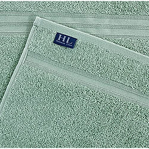 Hammam Linen Jumbo Large Bath Sheets Towels 2-Pack 35 x 70 Inches Soft and Absorbent, Premium Quality 100% Cotton Towels (Light Green, Bath Sheet)