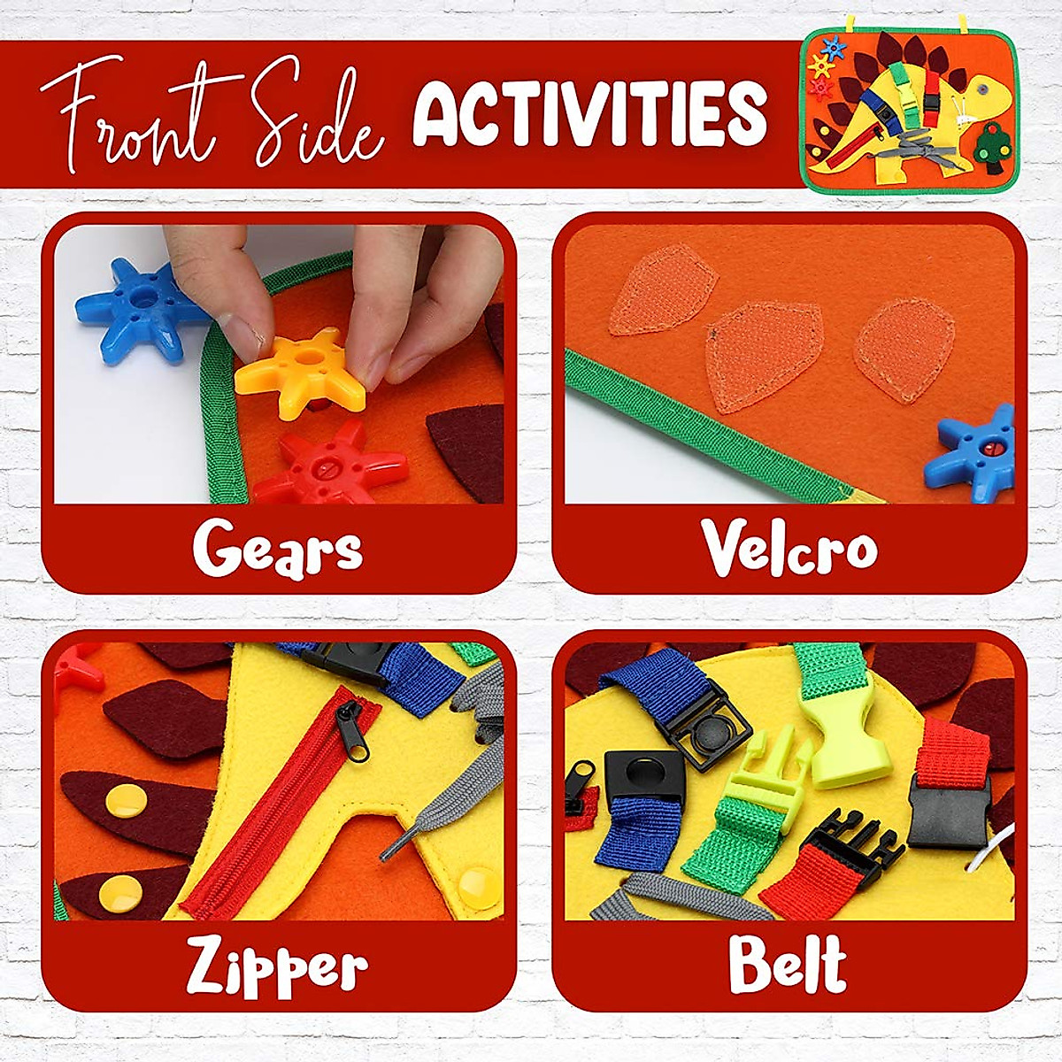 ZaxiDeel Busy Board for 1 Year Old