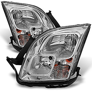 AKKON - For Ford Fusion Clear Chrome Headlights Head Lamps Driver Left + Passenger Right Side Replacement Pair