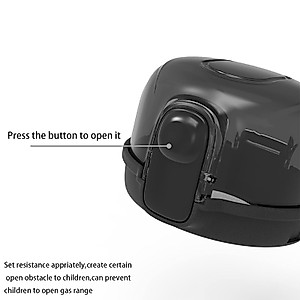 HAO JIE Haojie Children Gas knob Protection Cover, Kitchen Stove knob Cover Five Pieces, Large Universal Design, to Protect The Safety of Children, 5 Count (Pack of 1)