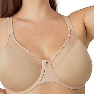 Bali Women's One Smooth U Ultra Light Illusion Neckline Underwire Bra, Nude,36B