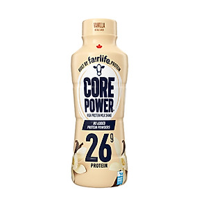 Fairlife Core Power 26g Protein Milk Shakes, Vanilla, Made with Canadian Milk, 414mL/14 fl. oz. (Pack of 12) Shipped from Canada