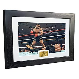 Kitbags & Lockers Mike Tyson vs Trevor Berbick Reprint 'DAWNING OF A NEW ERA' 12x8 A4 Autographed Signed Photo Photograph Picture Frame Boxing Gift Poster