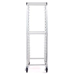 Sandinrayli Bakery Rack, 20-tier Bakers Rack with Wheels for Cooking, Cookie Cooling Rack for Half & Full Sheet Pan, Steel Commercial Baking Rack for Kitchen Baking Sheet,26" L X 20" W X 72" H