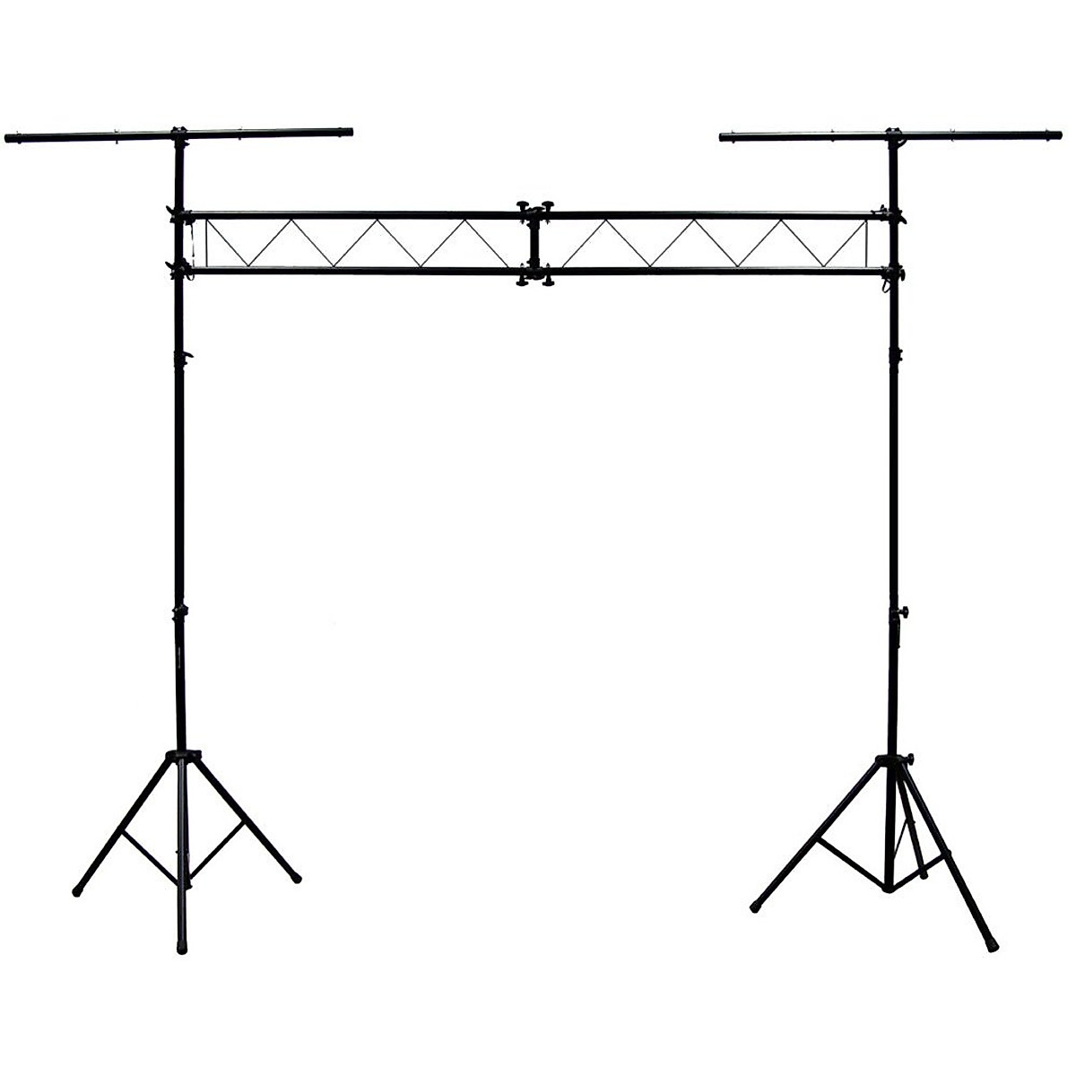 American Sound Connection Pro Audio Mobile DJ Light Stand 10 Foot Length Portable Truss Lighting System with T-Bar