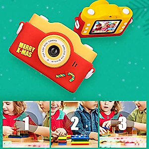 Shanrya Toddler Camera Toy, Kids Digital Camera Rechargeable 20MP for Girls for Boys