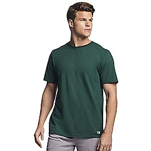 Russell Athletic mens Essential Short Sleeve Tee T Shirt, Dark Green, Large US