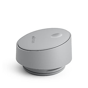 Fellow 16 oz Carter Move Travel Coffee Mug with Slide-Lock lid - Leak Proof To-Go Coffee Tumbler with Ceramic Interior and Vacuum-Insulated Stainless Steel - Coffee Cups - Matte Grey