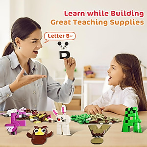 HOGOKIDS 26 Packs Party Favors for Kids - Animal Alphabet Building Set for Valentines Day | ABC Letters for Classroom Prizes Goodie Bag Fillers Stocking Stuffers Birthday Gifts for Boys Girls