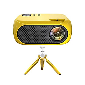 Projector, (U.S. Standard) LED Portable Mini Projector HD 1080P Projector U Disk Plug-in Card, Home HD Projector, with Tripod, External Audio Connection, Family Wonderful Gifts