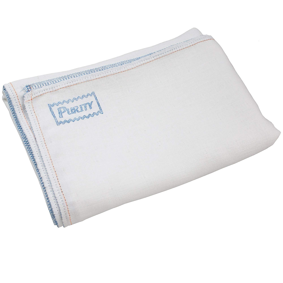 Purity Adult Flat Cloth Diapers by LeakMaster - Soft, Absorbent & Durable 100% Cotton Gauze Weave Fabric. Made in The USA - X-Large Size 44x44 Inches - 4 Layered