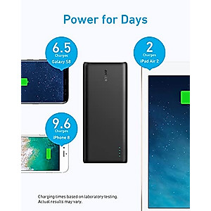 Anker 337 Power Bank (PowerCore 26K) Portable Charger, 26800mAh External Battery with Dual Input Port and Double-Speed Recharging, 3 USB Ports for iPhone, iPad, Samsung, Android and Other Devices