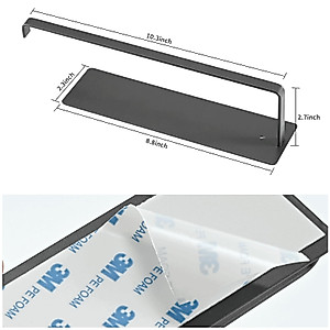 2 Pack Paper Towel Holders Under Cabinet, Self-Adhesive Paper Towel Bar,Paper Towels Rolls Holder Under Counter Wall Mount for Kitchen Bathroom Cabinets Towel Rack Stainless Steel - 13.2'Silver