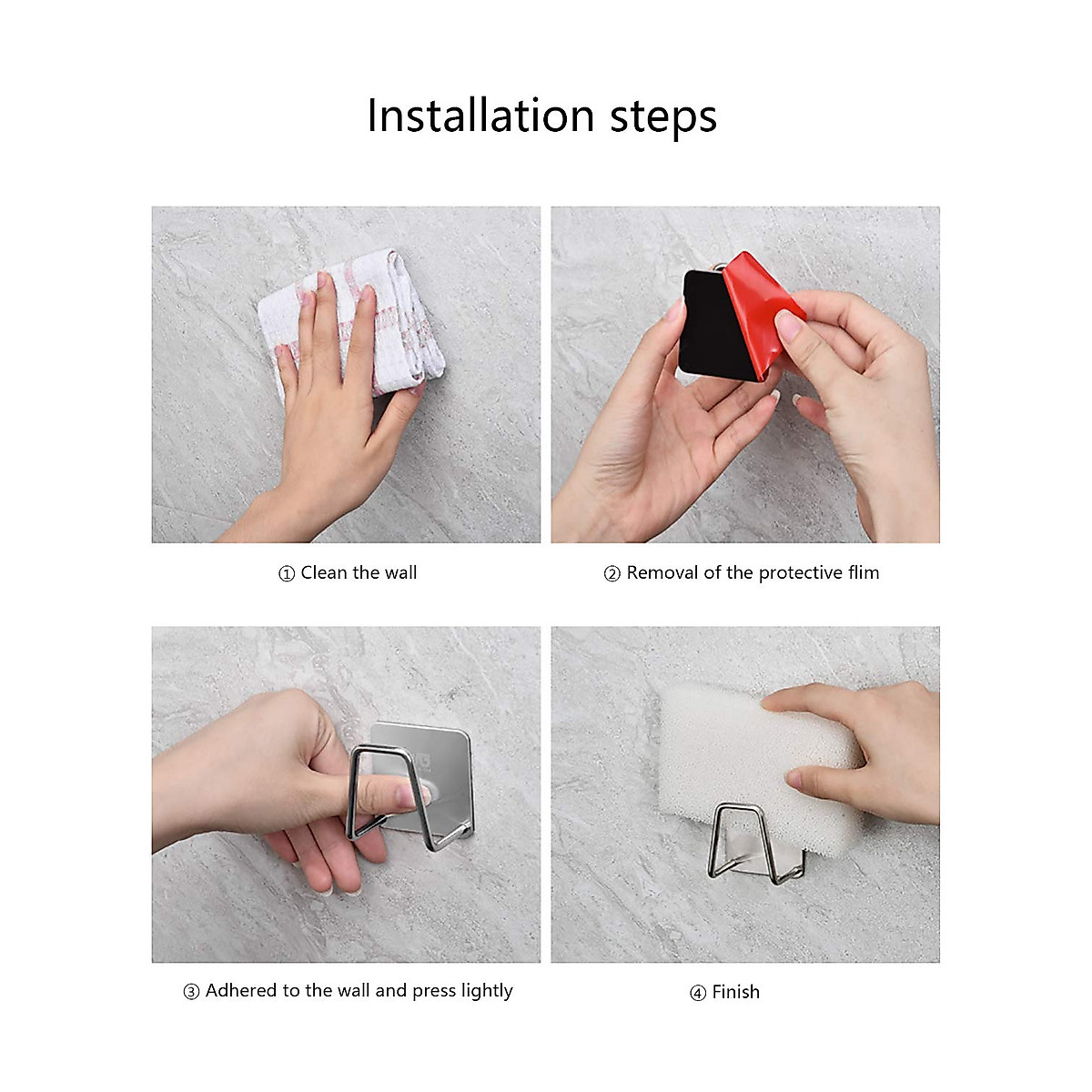 CaKoo Sponge Holder, 2 Pack Sponge Holder for Kitchen Sink, Good Ventilation Performance to Keep The Sponge Dry.