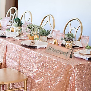 2 Pack Small Reserved Table Signs for Restaurants,Dinner Parties,Banquets,Events,Stainless Steel Table Tent Place Signs,10 Year’s Use,Etched Design,Double Sided View,4.7x1.9 In,(Vintage Red)