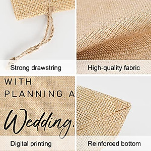 BDANTUMBLER Wedding Gifts Wine Bag Engagement Gift Wedding Planning Gift Bridal Shower Gift Pairs Well with Planning a Wedding Wine Bag Mr and Mrs Gifts Drawstring Gift Wine Bag