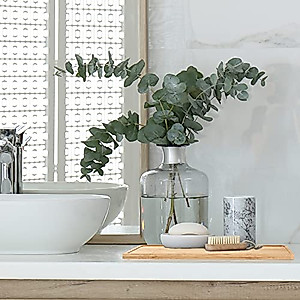 Bamboo Tea Serving Tray 3 Pcs Decorative Multi Use Bathroom Rounded Edges Vanity Tray for Dresser Counter Food, Coffee, Snack, Tissues Candles, 11 x 4 Inch