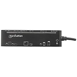 Manhattan USB 2.0 Card Reader / Writer – with 5 Flash Memory Card Slots, Supports 79 Memory Card Formats, 480 Mbps Data Transfer Speed – Compatible with Windows & Mac – 3 Yr Mfg Warranty - 101998