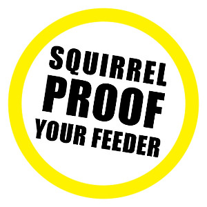 Scram, Squirrel by Slinky, Squirrel-Proof Bird Feeder Accessory that Guards Bird Seed, Kids Toys for Ages 5 Up by Just Play