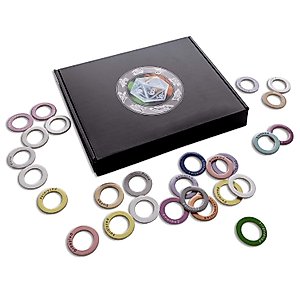 Hexers RPG Status Markers, Track Conditions Effects Spells with Simple Rings, Compatible with Dungeons and Dragons D&D DND Pathfinder Role-Playing, 80 pcs, Dry Erase Customizable