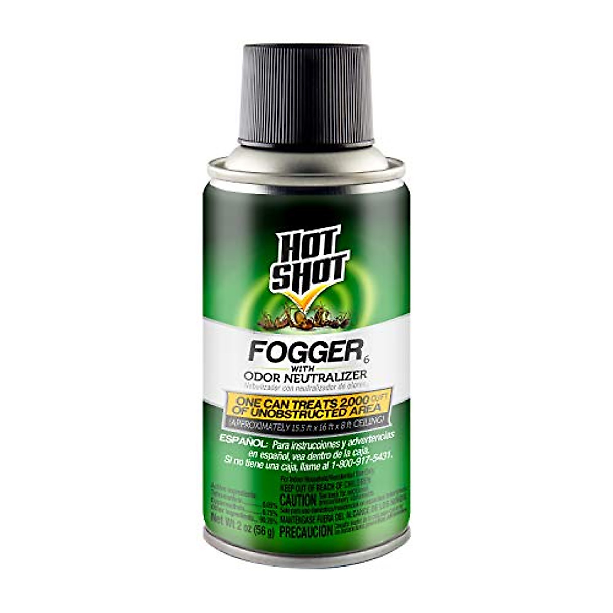 Hot Shot Fogger With Odor Neutralizer, Kills Roaches, Ants, Spiders & Fleas, Controls Heavy Infestations, 24 Count, 2 Ounce