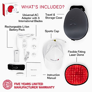 Xtrallux Extreme RX Laser Hair Growth Cap with 352 Lasers – 6 Minute Treatment Time for Thinning Hair | FDA Cleared Hair Loss Treatment | Hair Regrowth Cap for Men and Women