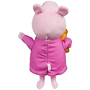 Peppa Pig Peppa’s Bedtime Lullabies Singing Plush Doll, 11 Inch Interactive Stuffed Animal, Preschool Toys for 18 Month Year Old Girls and Boys and Up, with Teddy Bear Accessory