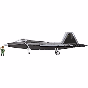 COBI Armed Forces Lockheed F-22 Raptor, Black & White