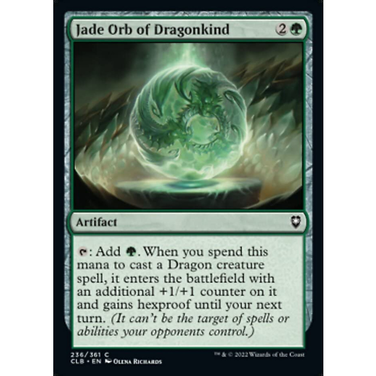 Magic: the Gathering - Jade Orb of Dragonkind (236) - Battle for Baldur's Gate