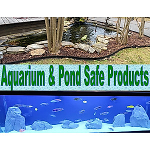 PondH2o Natural Stone Liner, Decorative Water Garden Koi Fish Pond Lining Real Gravel 1.3 Feet x 6.6 Feet (0.4m x 2m), Backyard Pond Liner Border