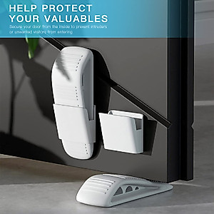 ADKALIV Door Stoppers for Floor Rubber Door Stop Wedge, Door Gaps and Prevent The Lock-Outs,Heavy Duty Door Stopper (1, Grey)