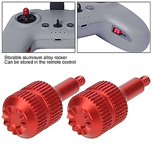 01 02 015 FPV Drone Controller Joysticks, Lightweight Aluminum Controller Joysticks Aluminium Alloy for Model Airplane Accessories for Metal Joystick Protector(red)