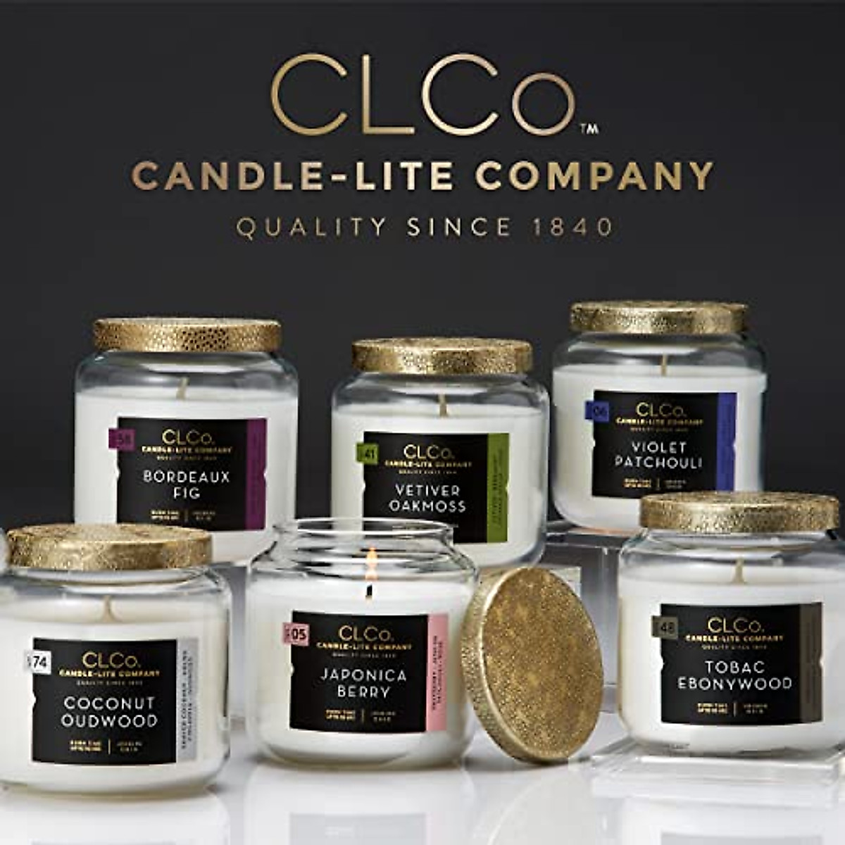 CLCo by Candle-lite Scented Candles, Wine Cellar Fragrance, One 14 oz. Single-Wick Aromatherapy Candle with 90 Hours of Burn Time, White Color
