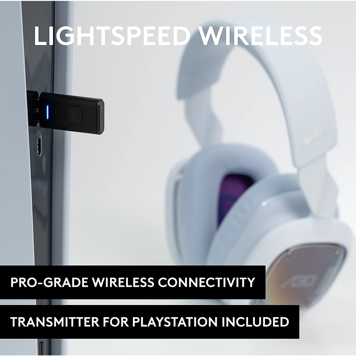 Logitech G Astro A30 LIGHTSPEED Wireless Gaming Headset - Bluetooth, Dolby Atmos/3D Audio Compatible, Detachable Boom, 27hr battery, for PS5, PS4, Nintendo Switch, PC, Android