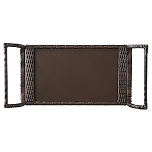 Christopher Knight Home Azriel Indoor Wicker Bar Cart, Multibrown