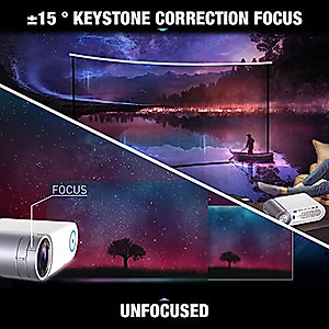 Mini Projector for iPhone, GooDee 2023 Upgraded Video Projector, Portable Projector with Carry Bag, Movie Projector Compatible with Android/iOS/Windows/TV Stick/HDMI/USB