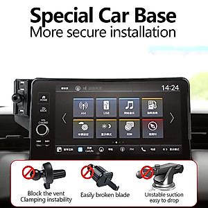 LUNQIN Car Phone Holder Mount for Honda HRV HR-V 2023 2024 2025 LX Sport EX-L Auto Accessories Screen Navigation Bracket Interior Decoration Mobile Cell Phone Mount Stand