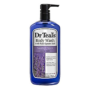 Dr Teals Lavender Body Wash w/Pure Epsom Salt - Bundle w/Dr Teals Lavender Body Lotion! Soothing Set!