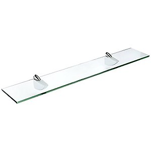 Spancraft Glass Oriole Glass Shelf, Chrome, 8 x 24