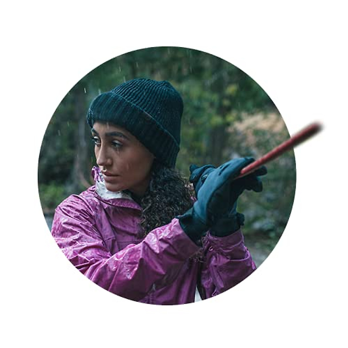 SEALSKINZ Unisex Waterproof Cold Weather Roll Cuff Beanie, Red, XX-Large