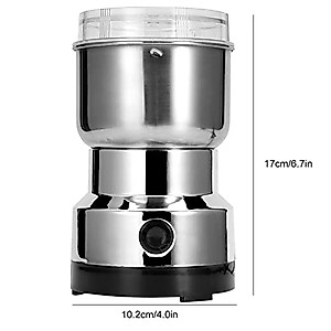 Aramox Coffee Grinders, Other Than Hand Operated,Stainless Steel Electric Spice Coffee Nut Grain Herb Grinder Crusher Mill Blender Kitchen Tool (US Plug 110V)
