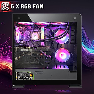 Aurora Max Gaming Tower PC- Intel Core i5 12th Gen, RTX 2060S 8GB 256 Bits, 32GB RGB Ram, 1TB Nvme, 4TB HDD, 4 in 1 Gaming Kit, Webcam, Liquid Cooling Win 11